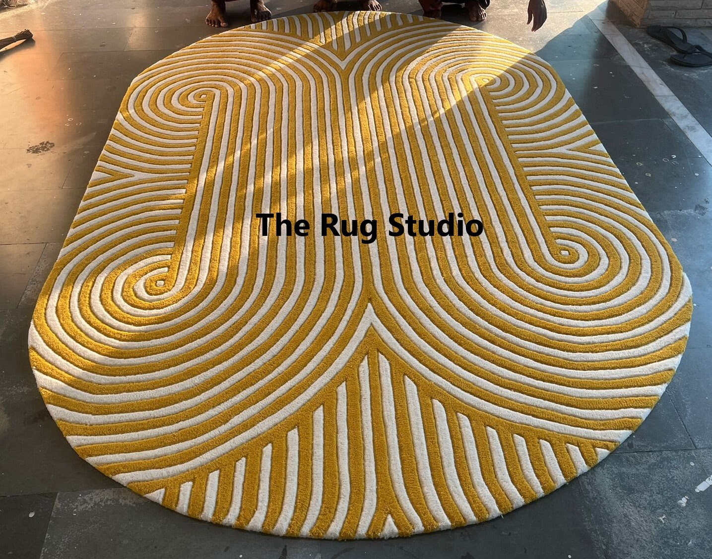 Modern Hand Tufted Area Rug High Low Carpet 100% Woolen Rug for Hall ...