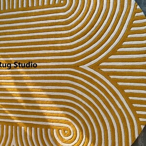 Modern Hand Tufted Area Rug High Low Carpet 100% Woolen Rug for Hall ...