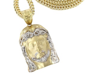 Jesus Head Pendant Chain - Etsy