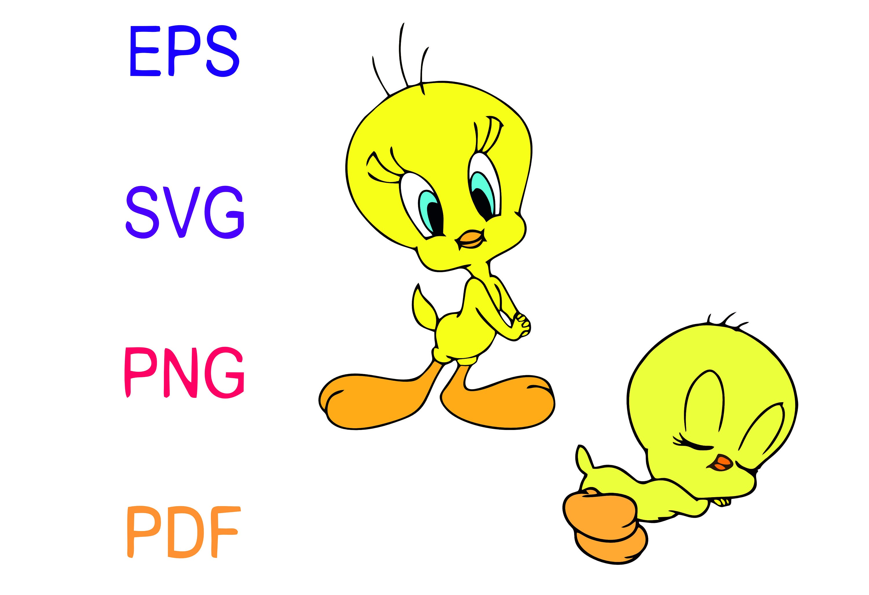 How To Draw Gangster Tweety Bird