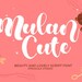Mulan Cute Font, Love Font, Cricut Fonts, Casual Font, Modern Font ...