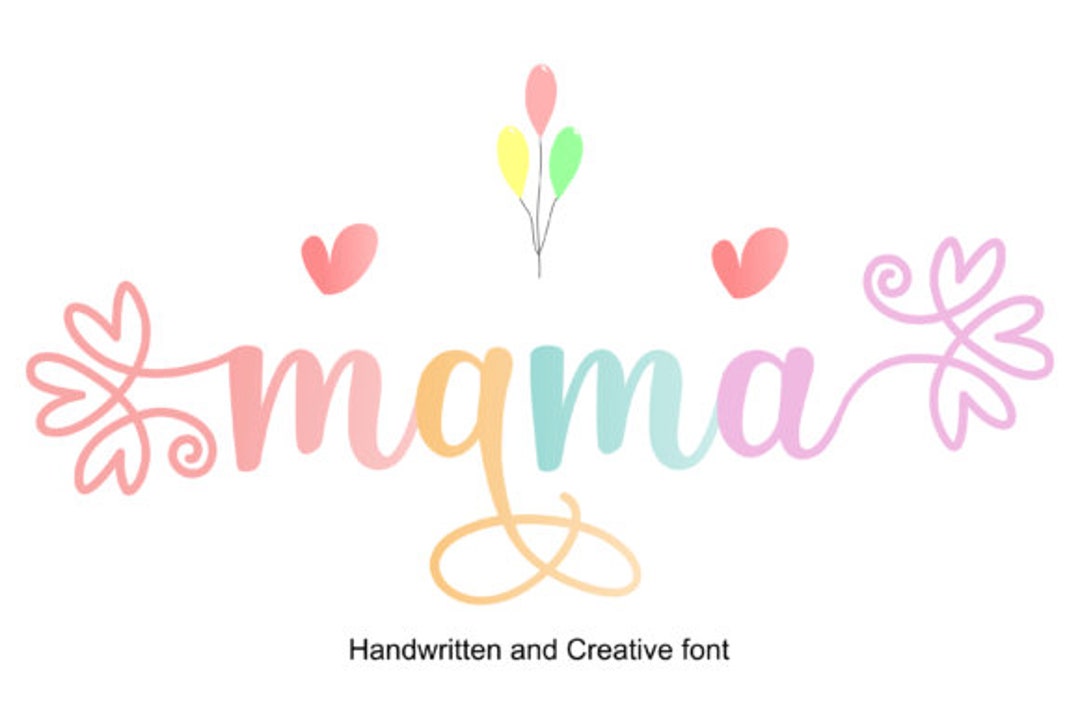 Mama Font, Fancy Font, Brush Font, Calligraphy Font,modern Font ...