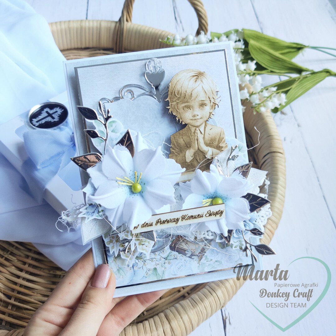 A Unique Communion Card for a Boy, a Boy's First Communion - Etsy