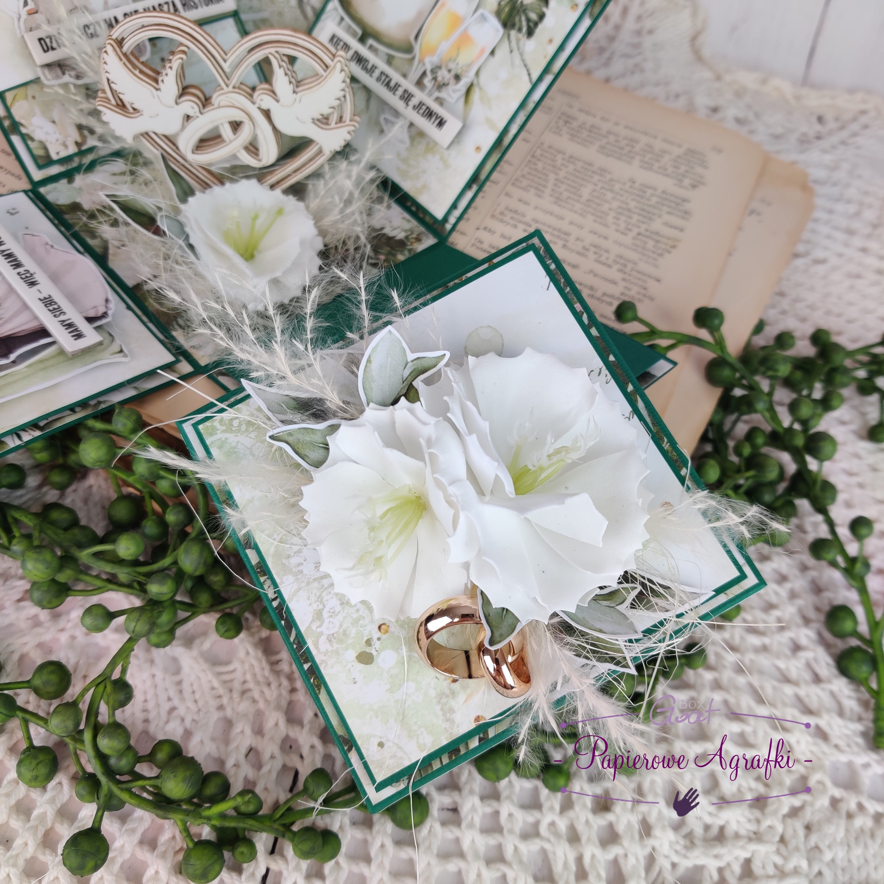 A Unique Wedding Souvenir, Wishes for the Newlyweds, Wedding Exploding Box - Etsy