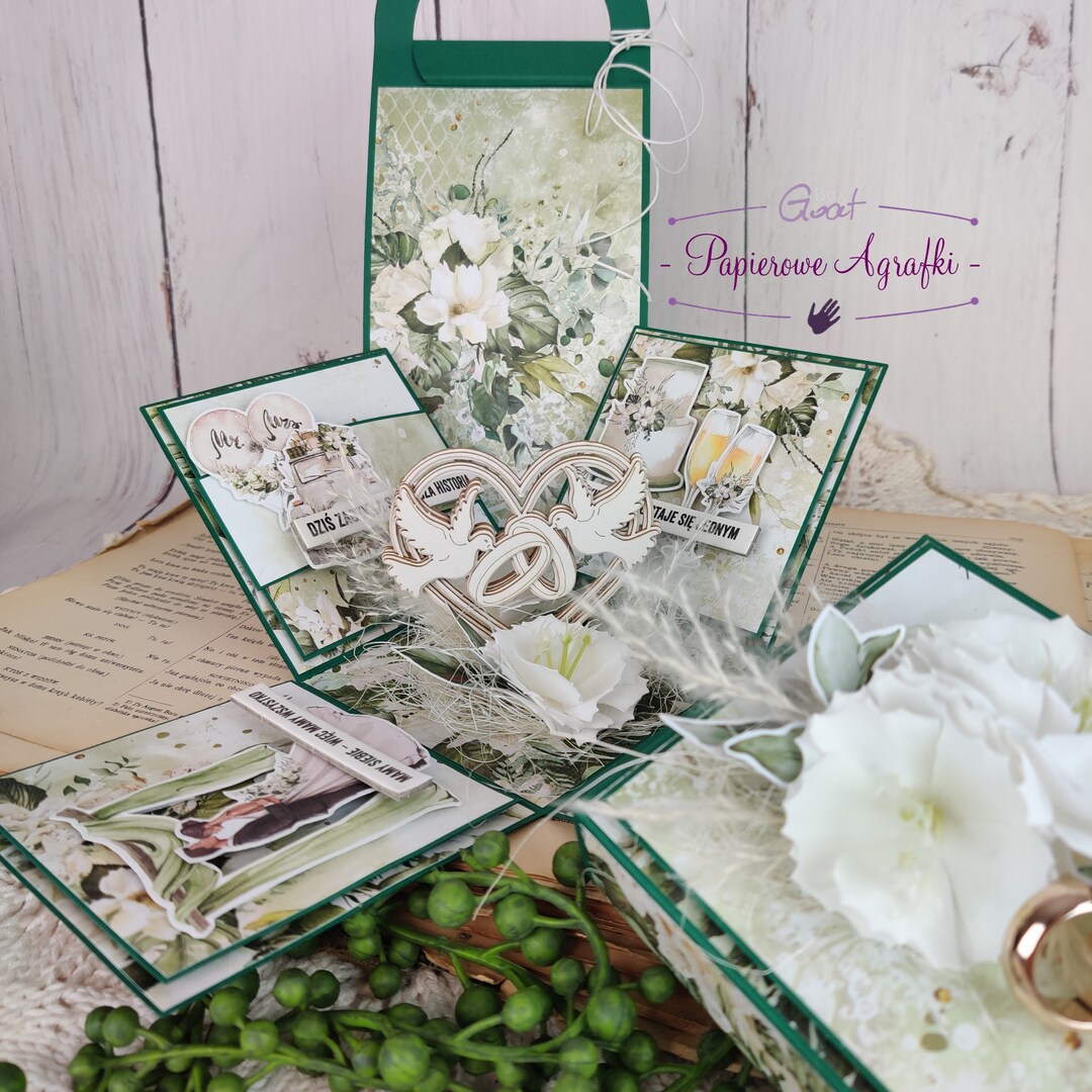 A Unique Wedding Souvenir, Wishes for the Newlyweds, Wedding Exploding Box - Etsy