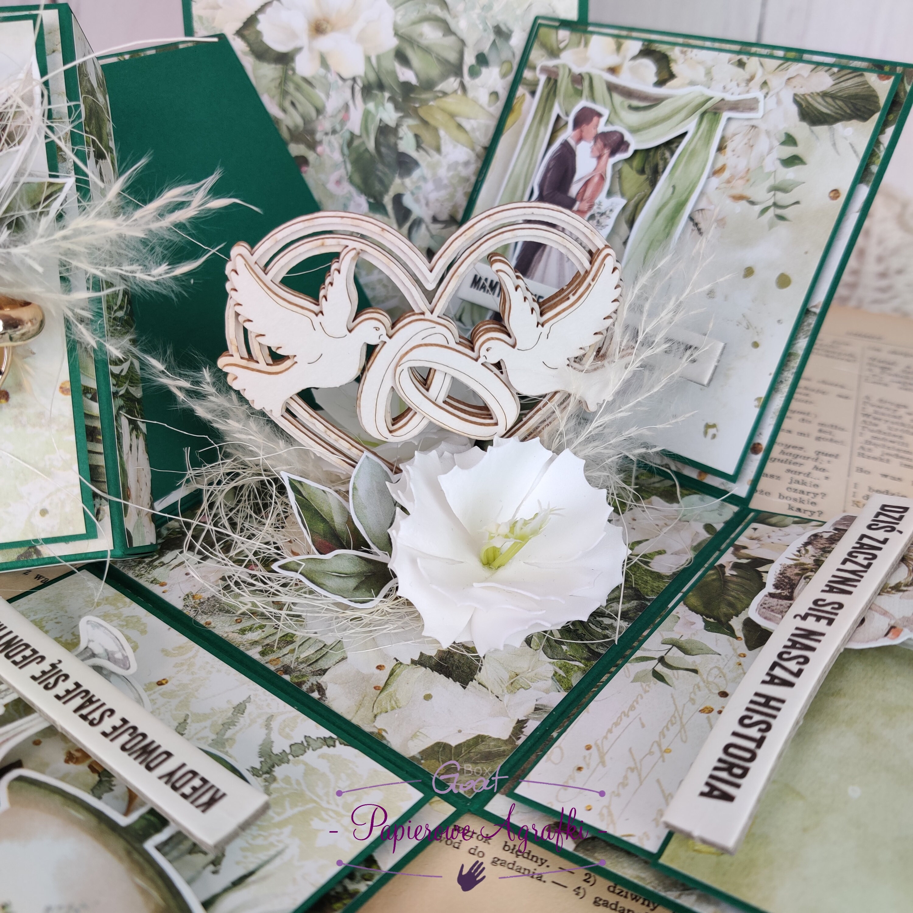 A Unique Wedding Souvenir, Wishes for the Newlyweds, Wedding Exploding Box - Etsy