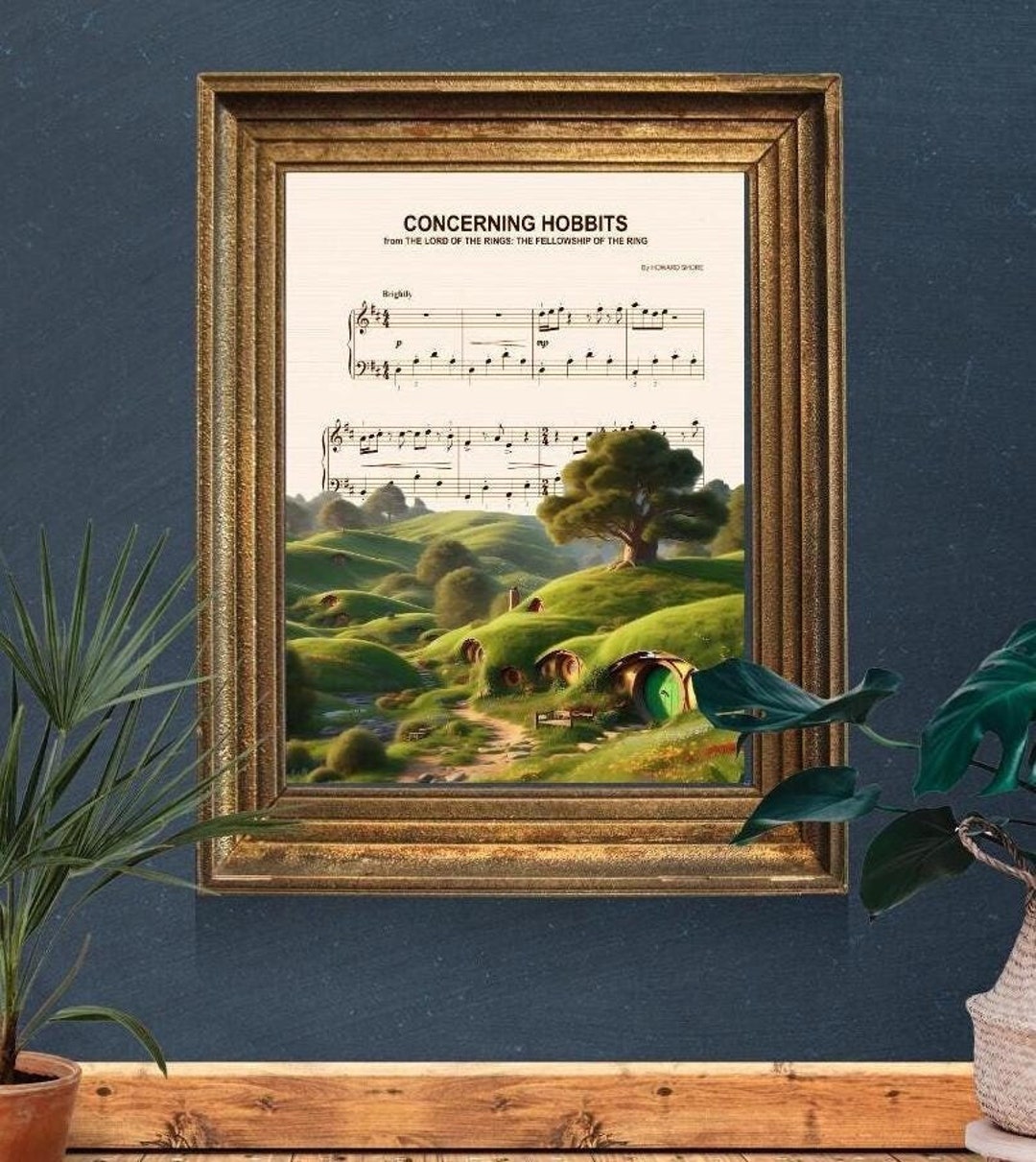 Concerning Hobbits Sheet Music Art Print: Lord of the Rings Vintage ...