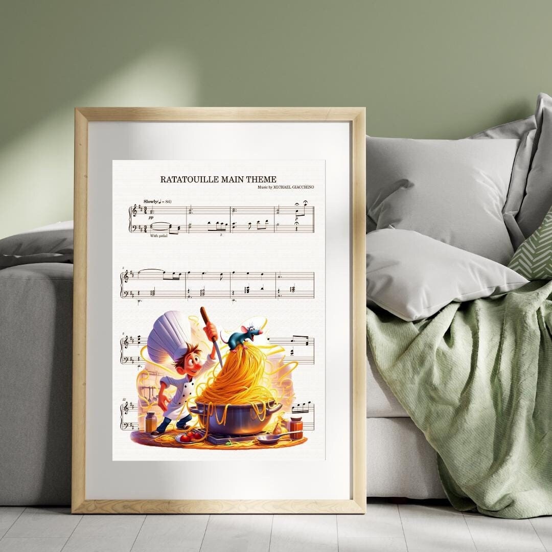 Ratatouille - Ratatouille Music Poster - Vintage Art Print, Alfredo ...