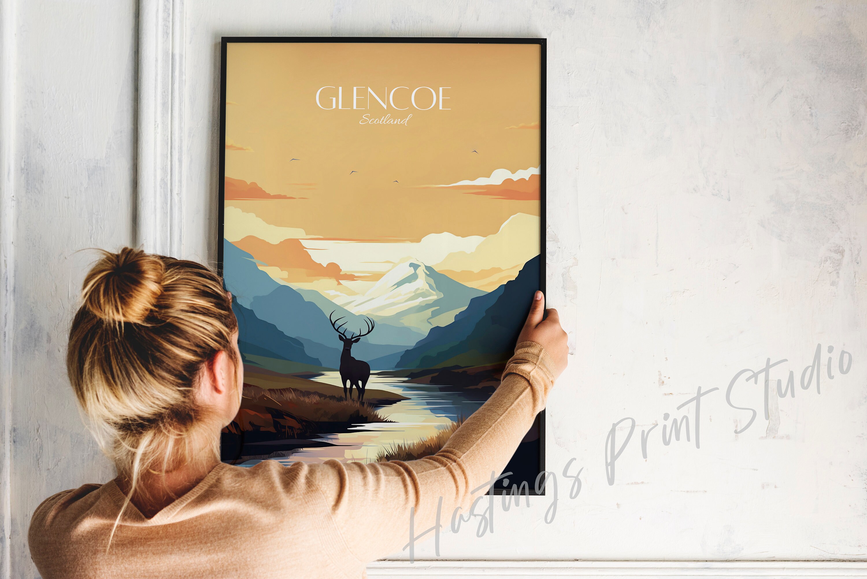 Glencoe Scotland Travel Print Glencoe Travel Poster - Etsy France