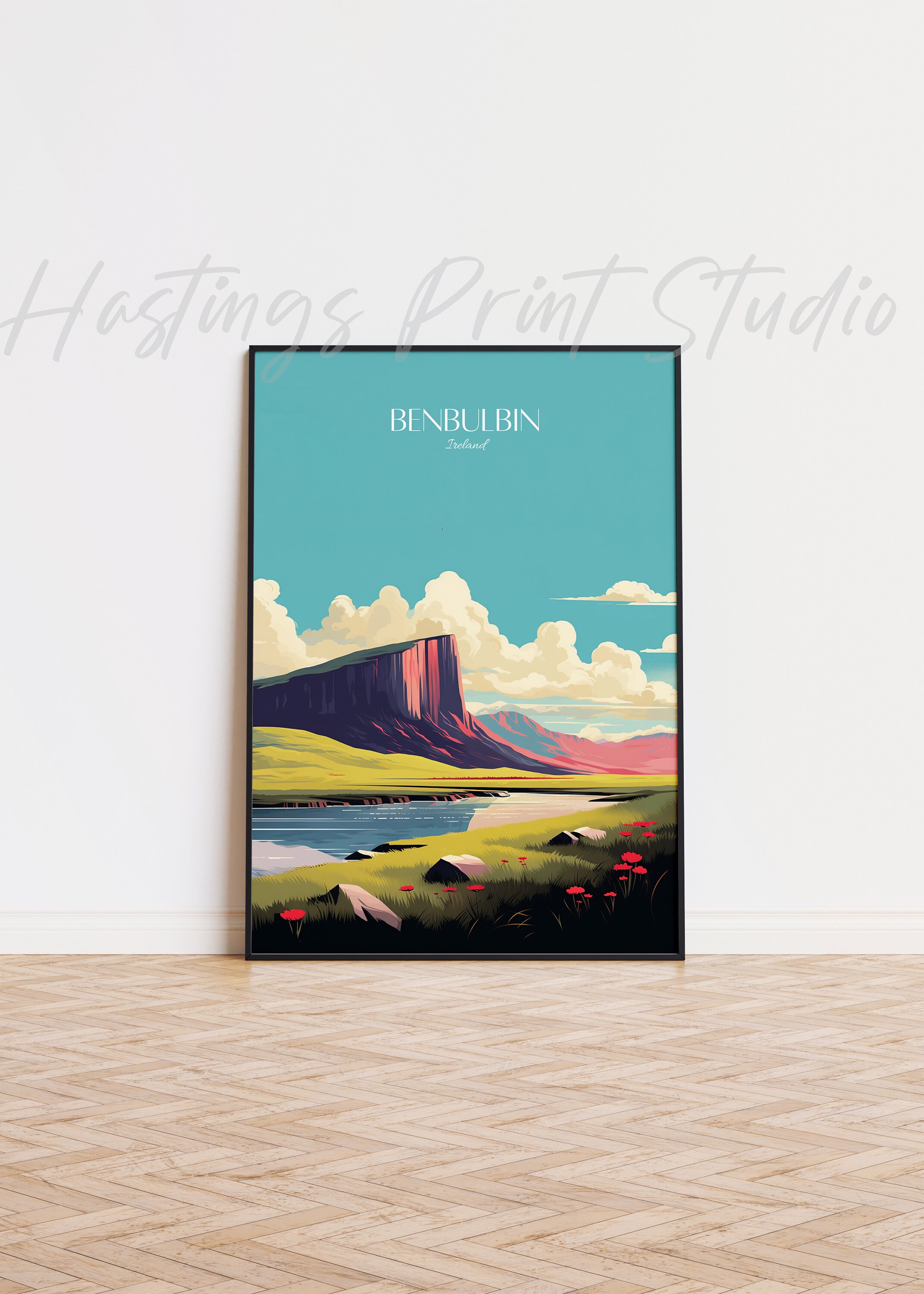 Benbulbin Ireland Travel Print Benbulben Ireland Poster, décoration ...