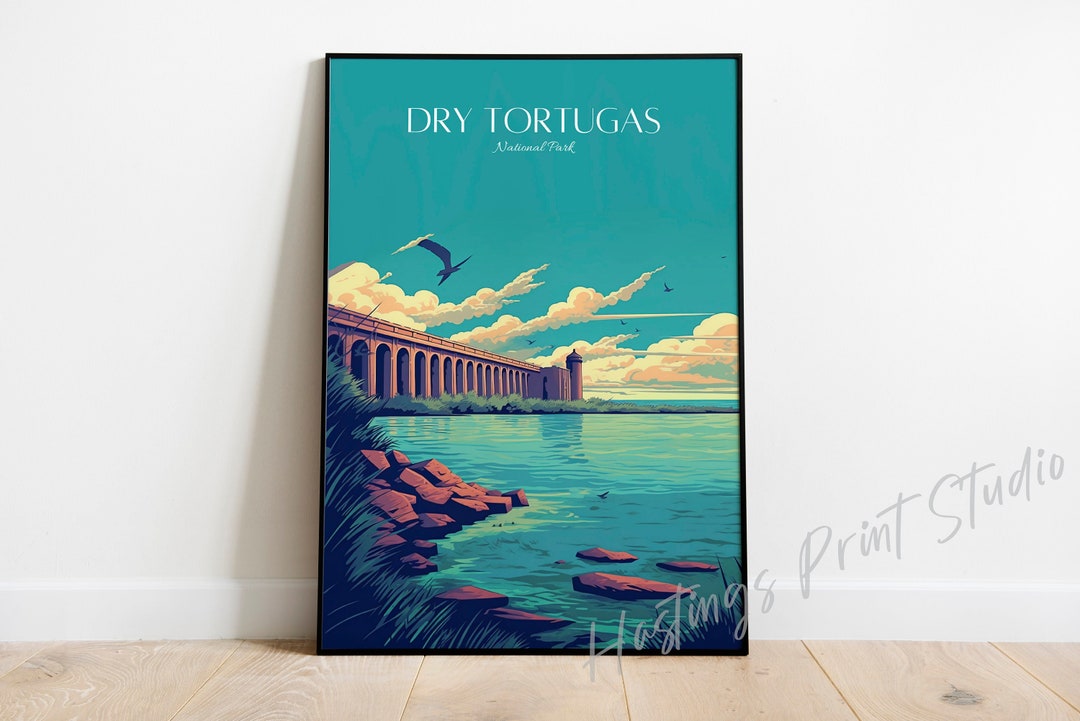 Dry Tortugas National Park Travel Print - Travel Poster, Home Decor ...