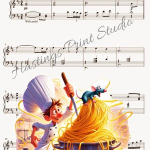 Ratatouille - Ratatouille Music Poster - Vintage Art Print, Alfredo ...