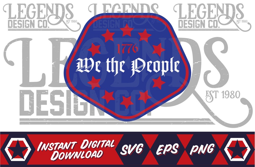 We the People, Digital Download, EPS, SVG, PNG, Instant Download, Usa ...