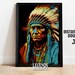 Native American Warrior, Chief, Headdress, Digital Downloads, JPG ...