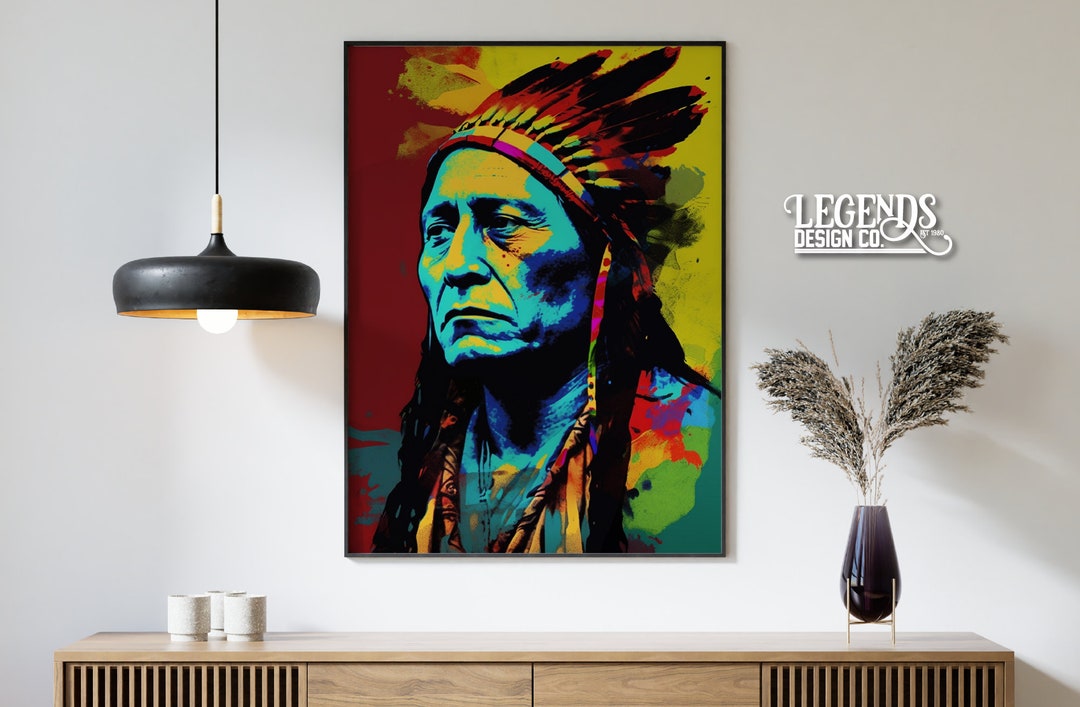 Native American Warrior, Chief, Headdress, Digital Downloads, JPG ...