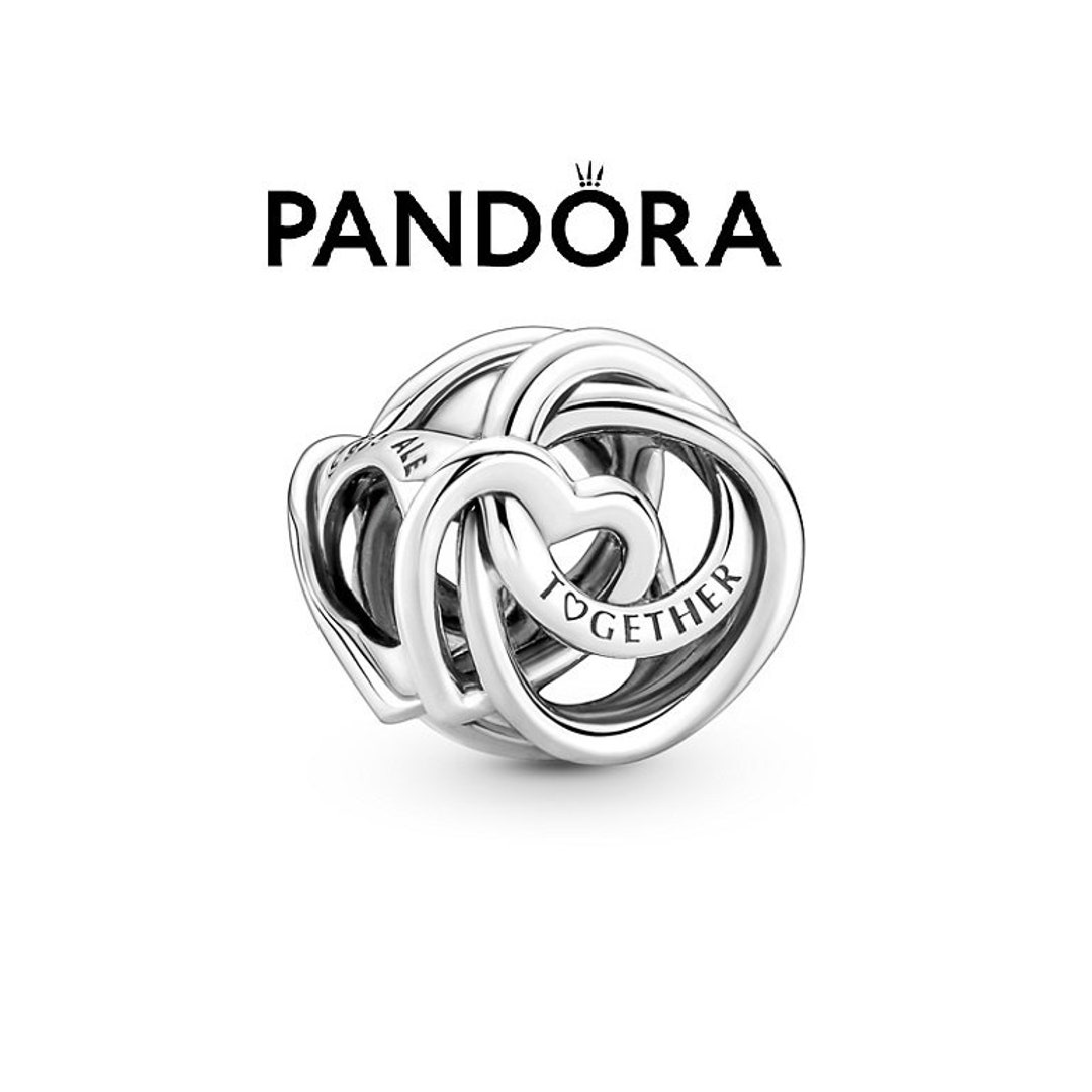 Family Always Encircled Heart Charm, Pandora Moments Silver Charm for ...