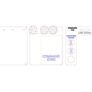 MTG Commander Zone laser Design File - Etsy