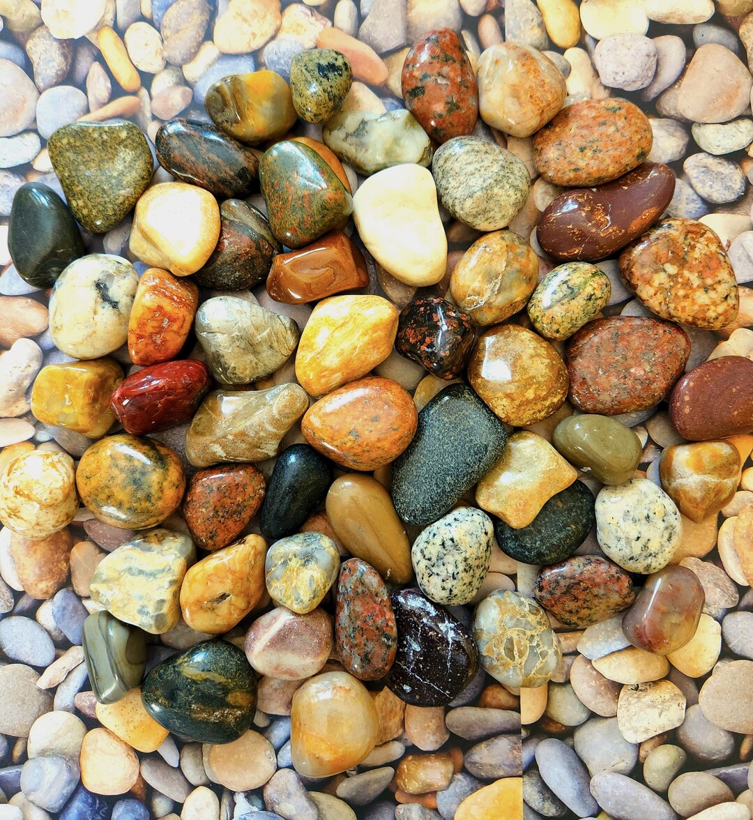 Beautiful Mix of Medium Tumbled/polished Natural Great Lakes Rocks ...