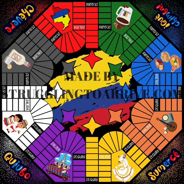 Parques Colombiano Board Game - Etsy