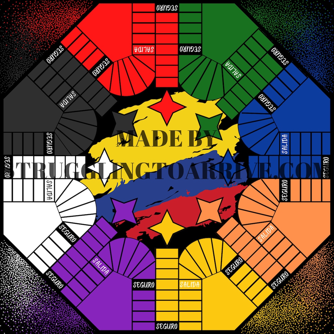 PDF DOWNLOAD: Customizable Parques Game Board - Etsy