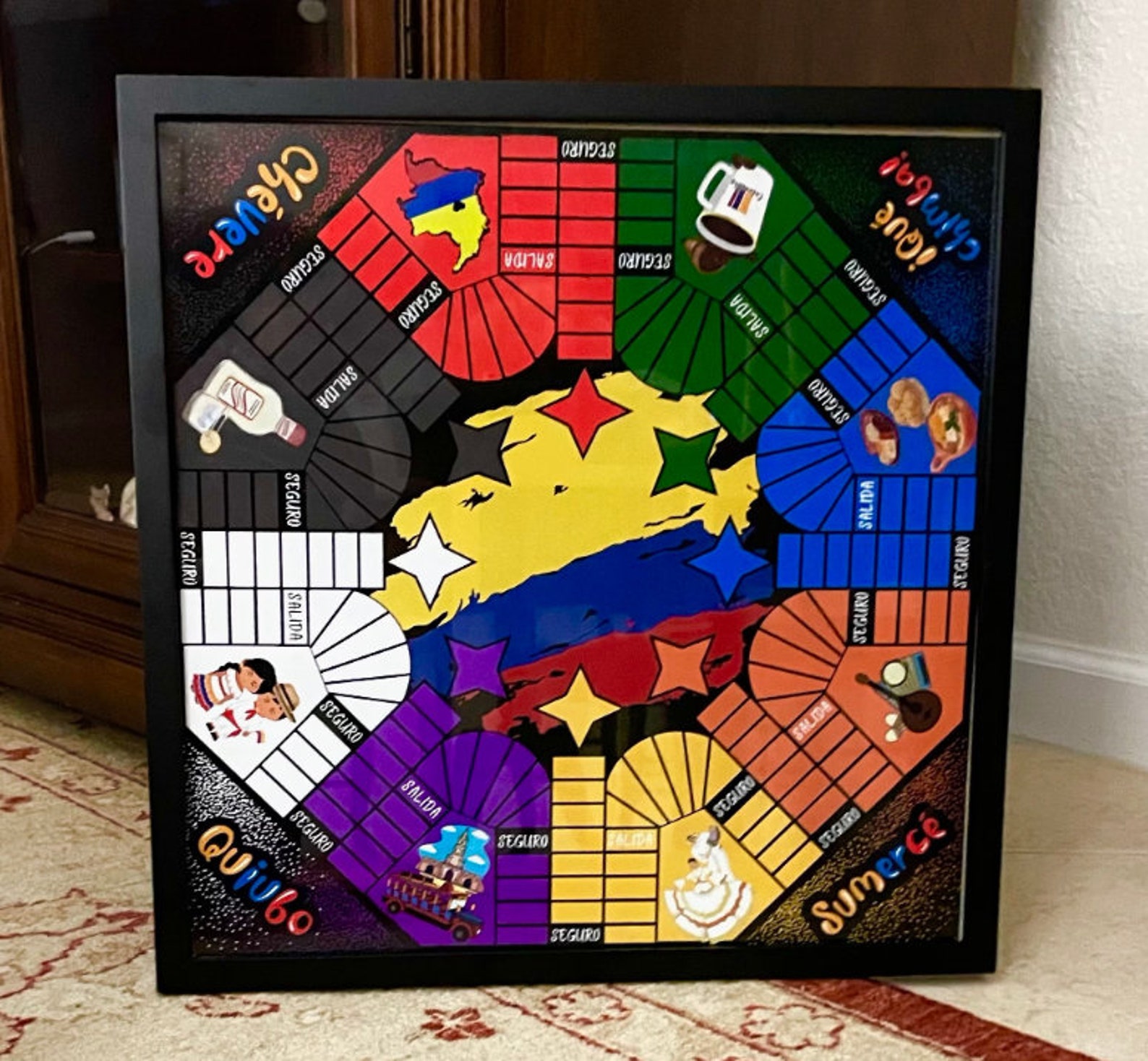 PDF Download: Colombian Parqués Board Game - Etsy