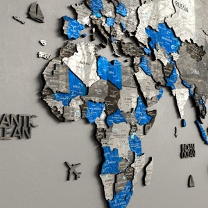 Office Wall World Map, Bedroom Wall Wood Map, Living Room Large Map ...