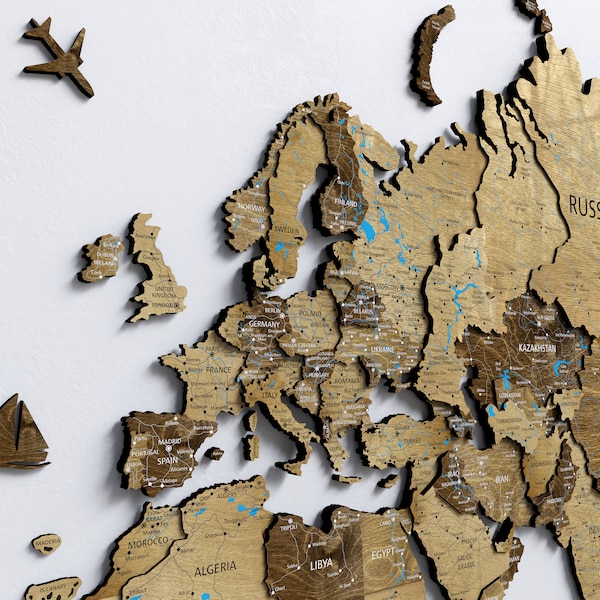 Big Map Wall Decor - Etsy