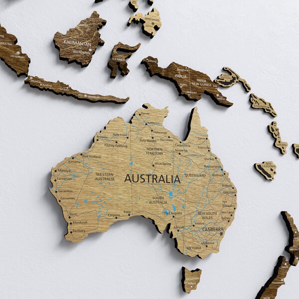 Handmade World Map - Etsy