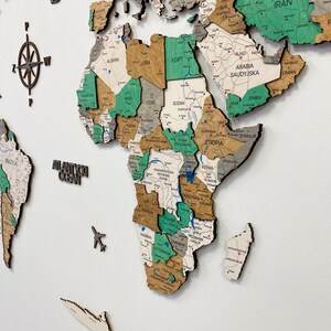 3D WORLD MAP Classy Wall Art Beautiful Wall Hanging World - Etsy