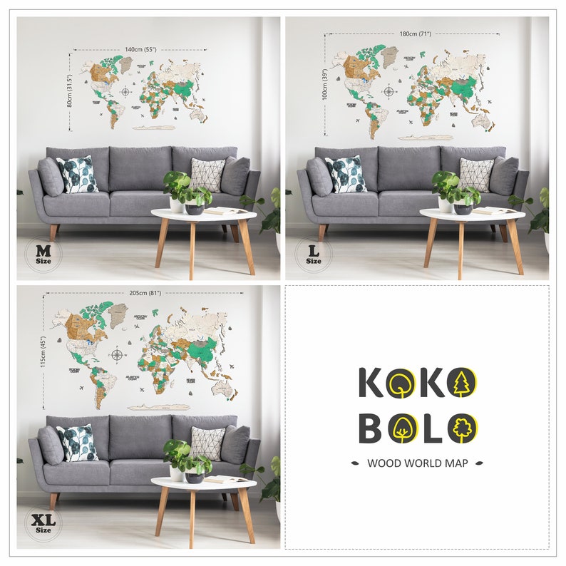 3D WORLD MAP Classy Wall Art Beautiful Wall Hanging World - Etsy