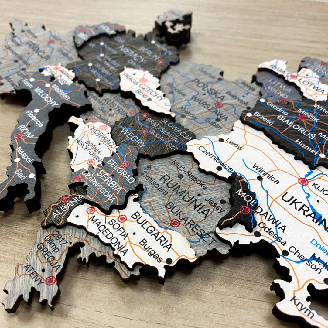 Buy WALL HANGING MAP, World Map Decor, Beautiful and Unique Luxury ...