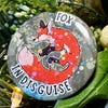 Therian Sparkly Pin Badge, Holographic Badge, Furry Accessory ...