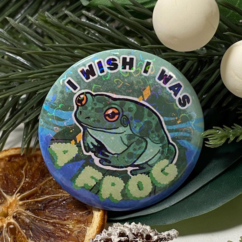 Frog Button - Etsy