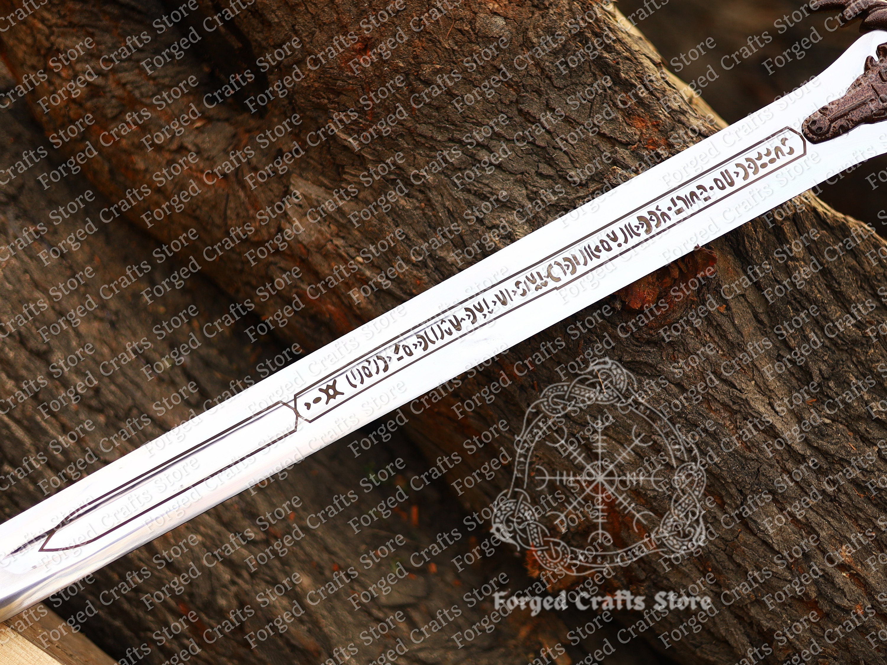 Hand Forged Conan Barbarian Destroyer Atlantean Sword King Viking Sword ...