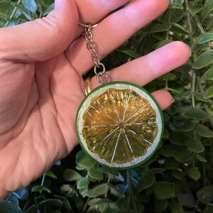 Lemon and Lime Key Chains - Etsy