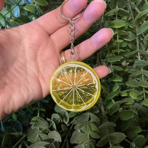 Lemon and Lime Key Chains - Etsy