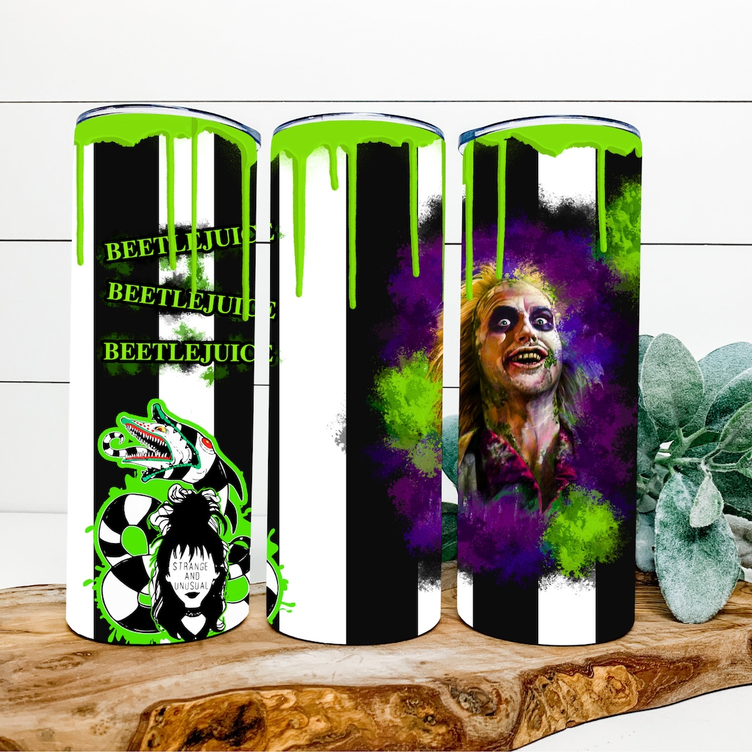 Betelgeuse Tumbler, Horror Character Tumbler, Black and White Stripe ...