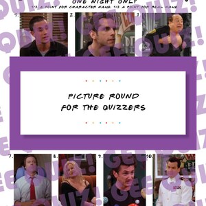 FRIENDS Printable English Pub Quiz FRIENDS Trivia Instant Download ...