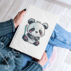 10 Cute Chibi Panda Cliparts & Stickers Transparent Background 10 High ...
