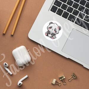 10 Cute Chibi Panda Cliparts & Stickers Transparent - Etsy