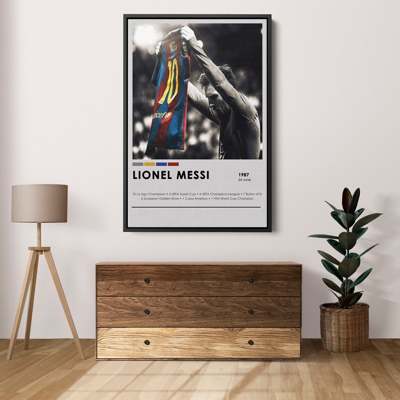 Messi Goat Canvas Lionel Messi Artlionel Messi 500th Goals - Etsy