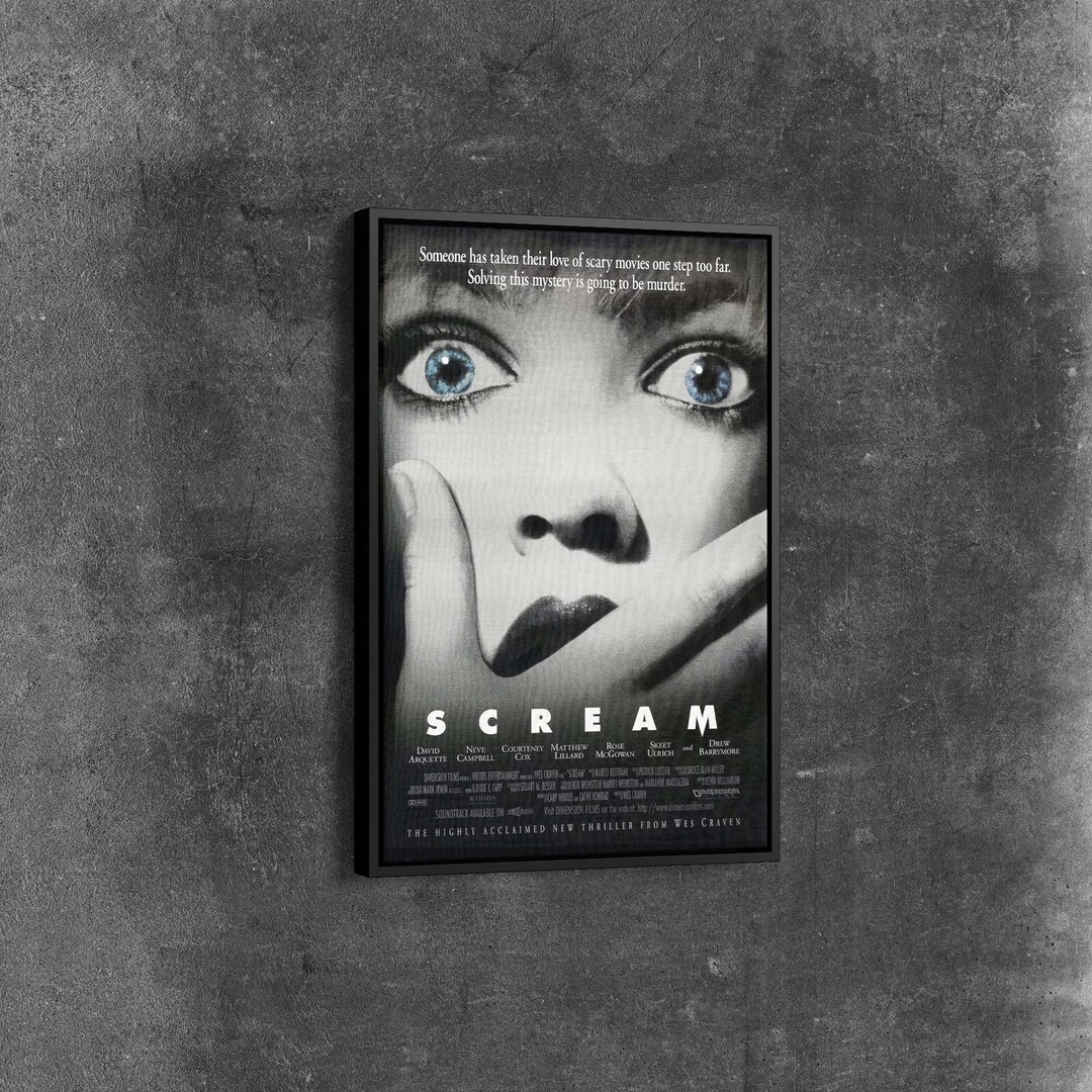 Scream 1996 Movie Poster, Scream Poster | Scream Series Print | Classic ...