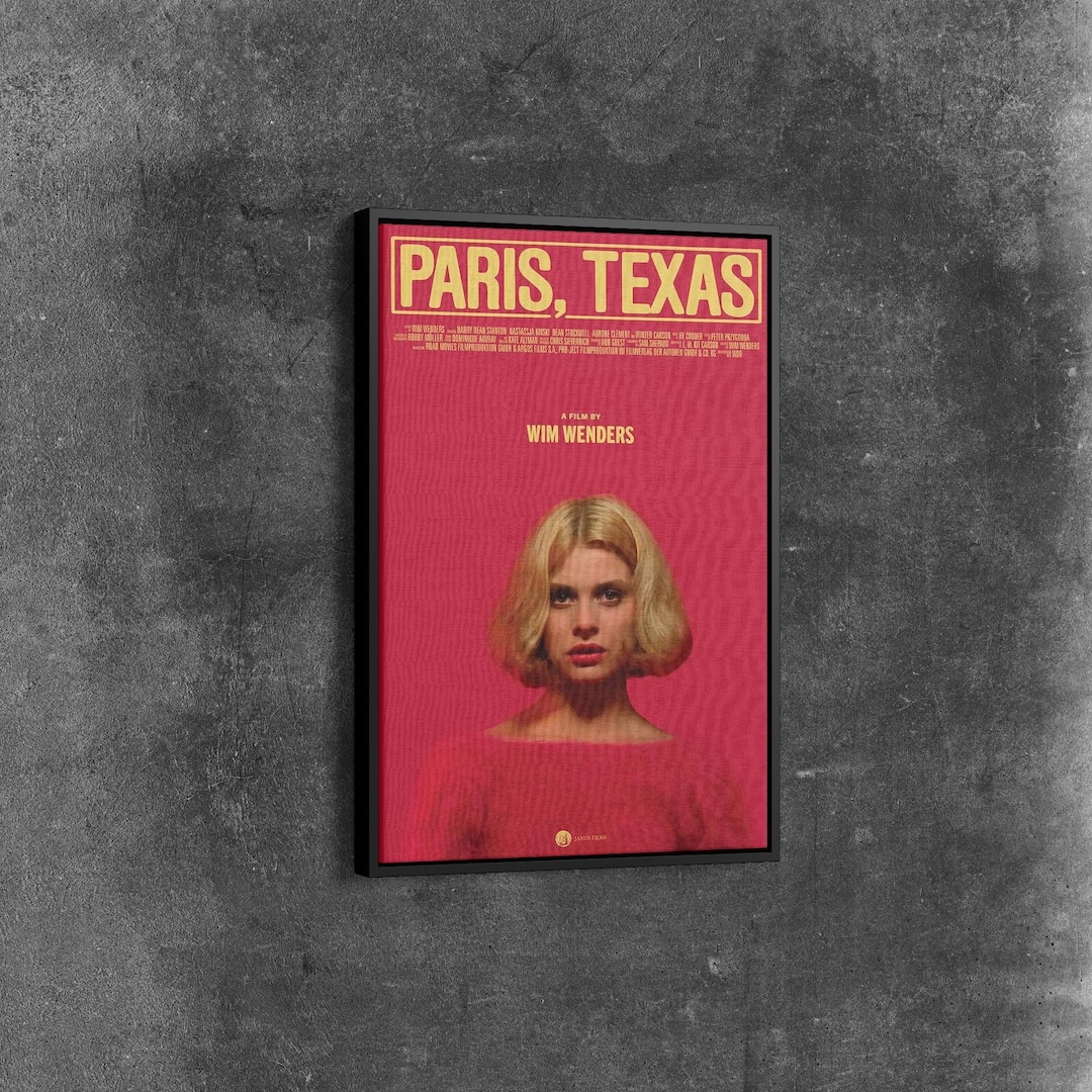 Paris Texas Movie Poster High Quality Canvas Art Print - Etsy