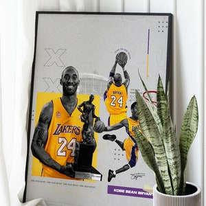 Kobe Bryant Poster Kobe Bryant Print Kobe Bryant Wall Art - Etsy
