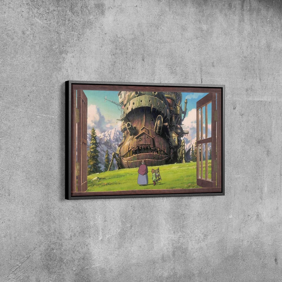Howl's Moving Castle Poster, Hayao Miyazaki, Studio Ghibli Poster ...