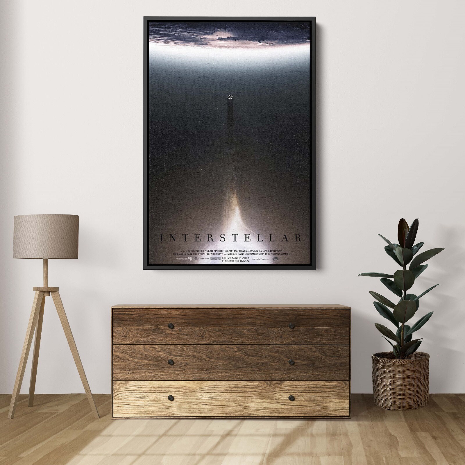 Interstellar Poster - Interstellar Movie Canvas , Modern Movie Poster ...