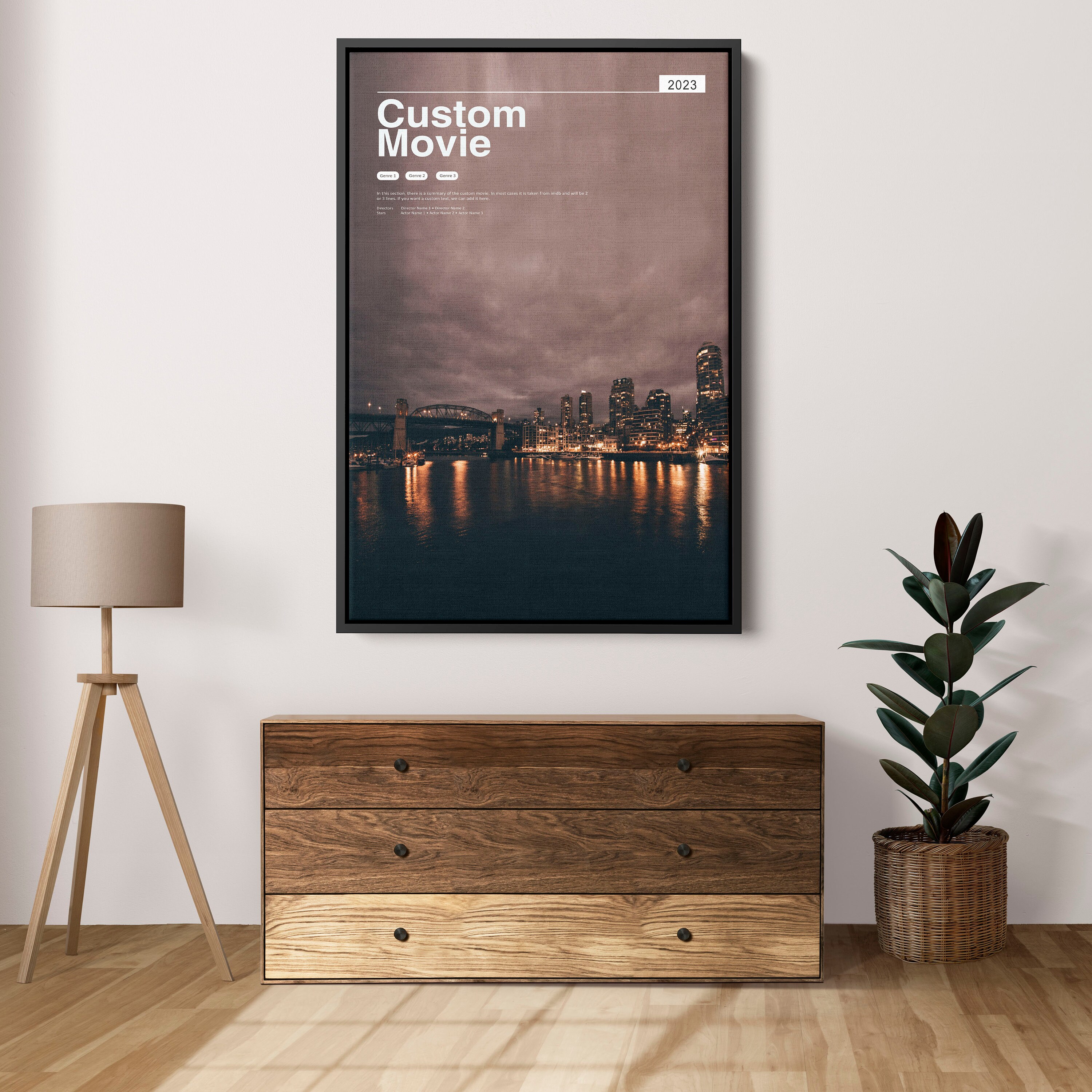 Custom Movie Canvas Custom Movie Poster Choose Your Own - Etsy