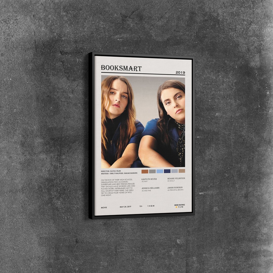 Booksmart - Olivia Wilde, Booksmart Movie Canvas, Aesthetic Room Decor ...