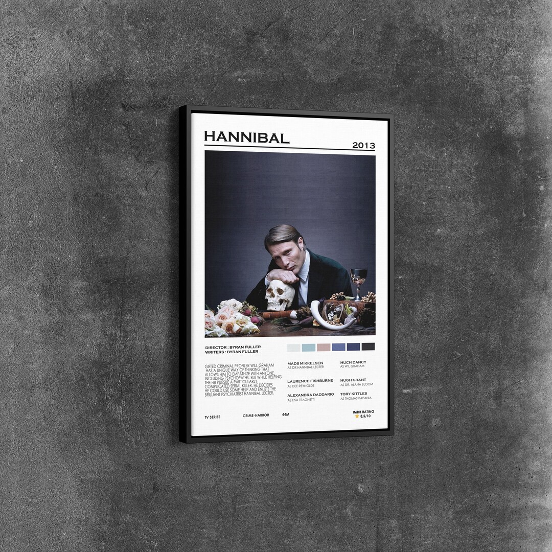 Hannibal Painting Art, Custom Neon Sign, Pop Culture Wall Art ...
