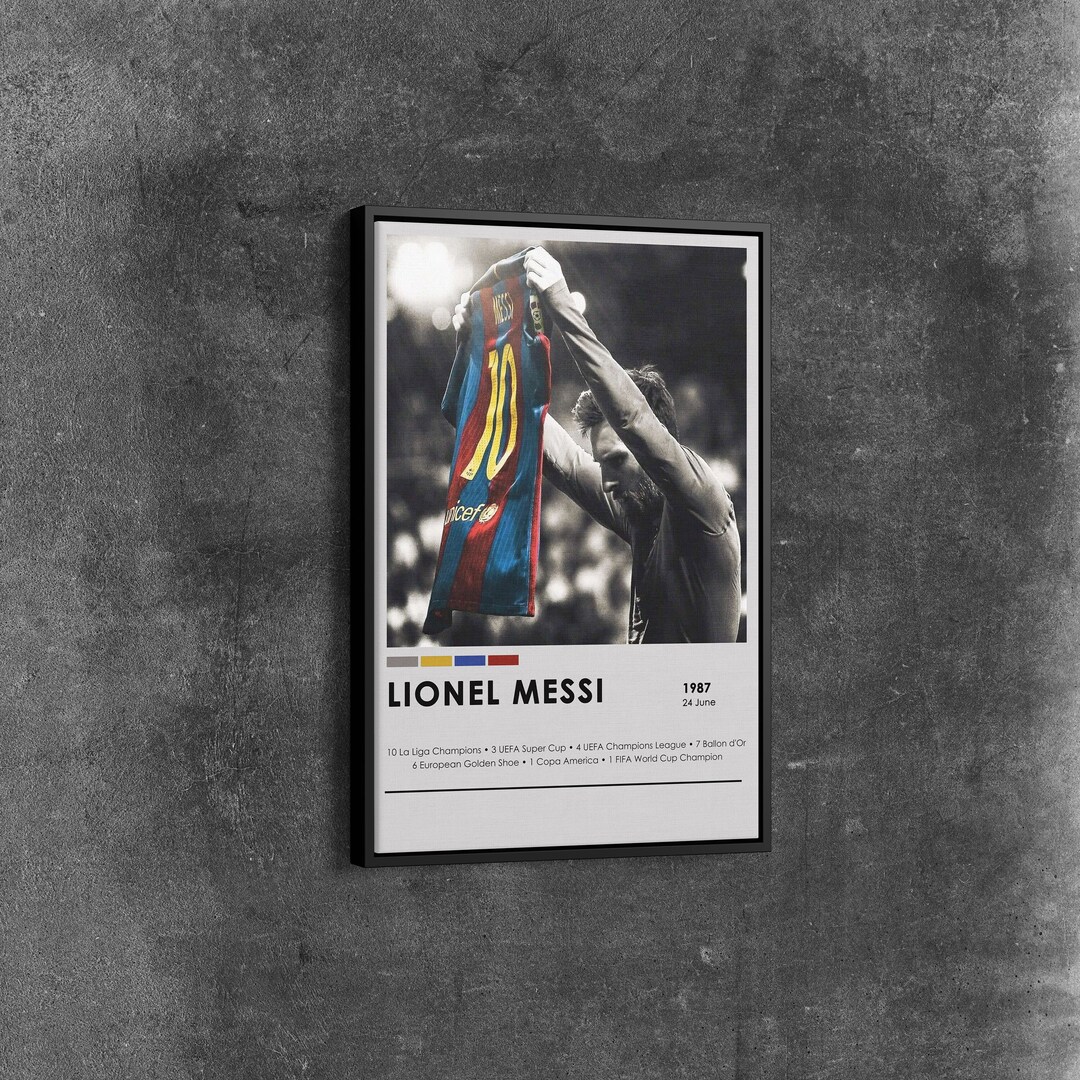 Messi Goat Canvas | Lionel Messi Art|lionel Messi 500th Goals Canvas ...